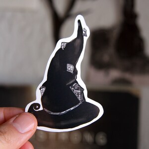 Witchy Sticker Set, Witch Hat Sticker, Witch Mansion Sticker, Black Cat ...