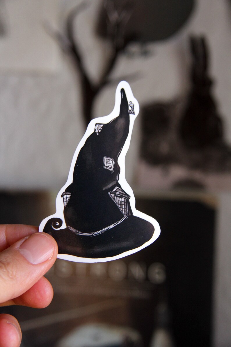 Witchy Sticker Set Witch Hat Sticker Witch Mansion Sticker - Etsy