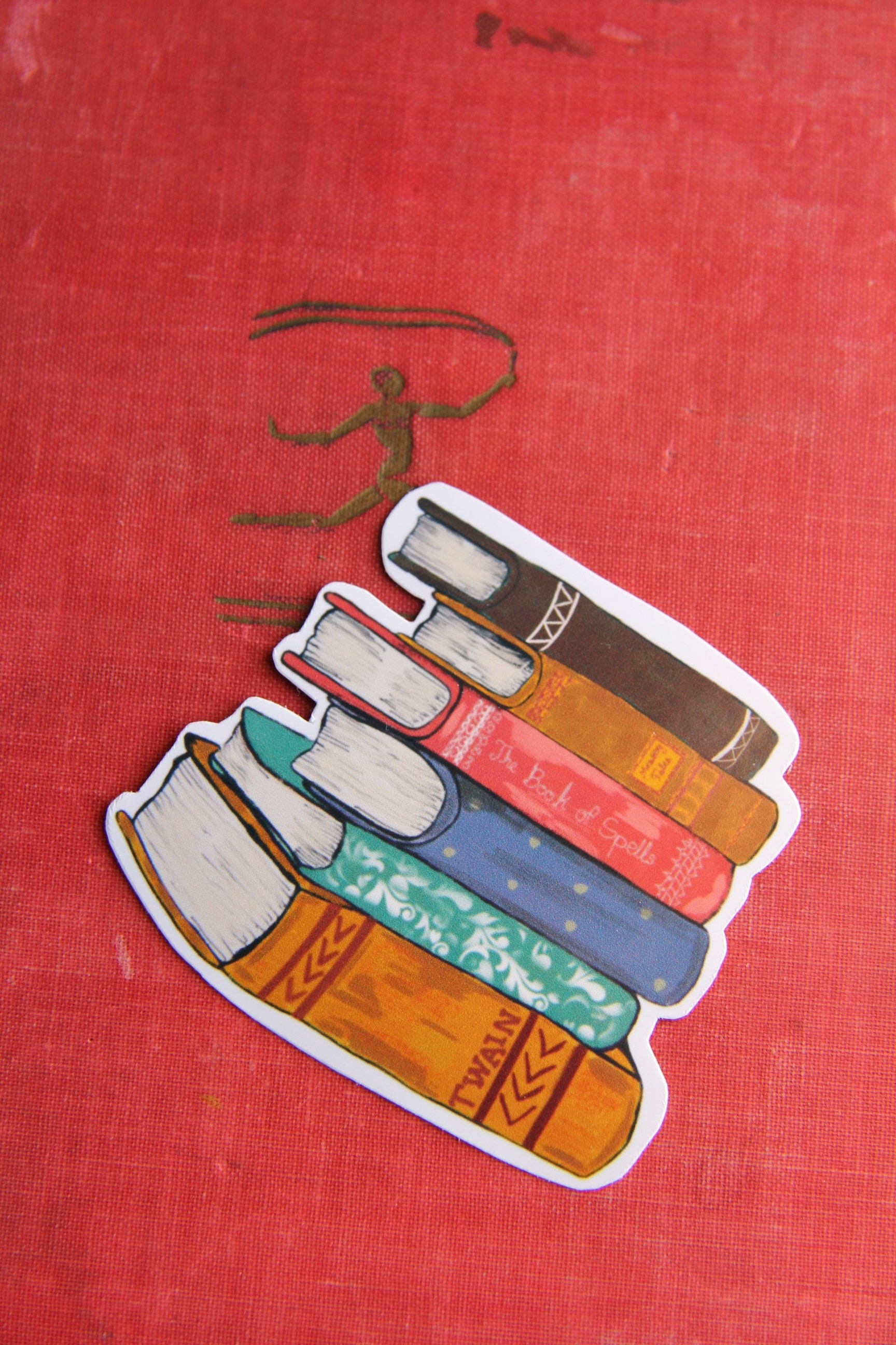 Pile of Books Sticker - Etsy