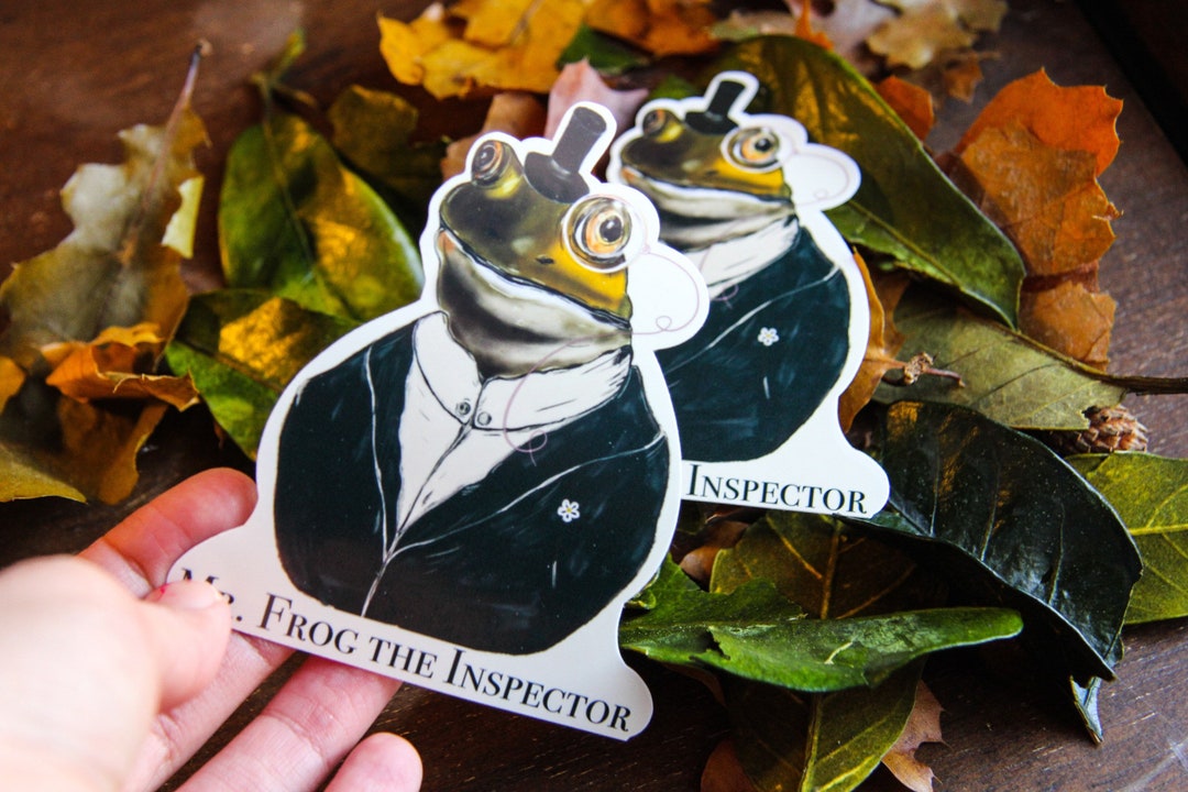 Mr. Frog the Inspector Sticker, Detective Lovers Art, Sherlock Holmes ...