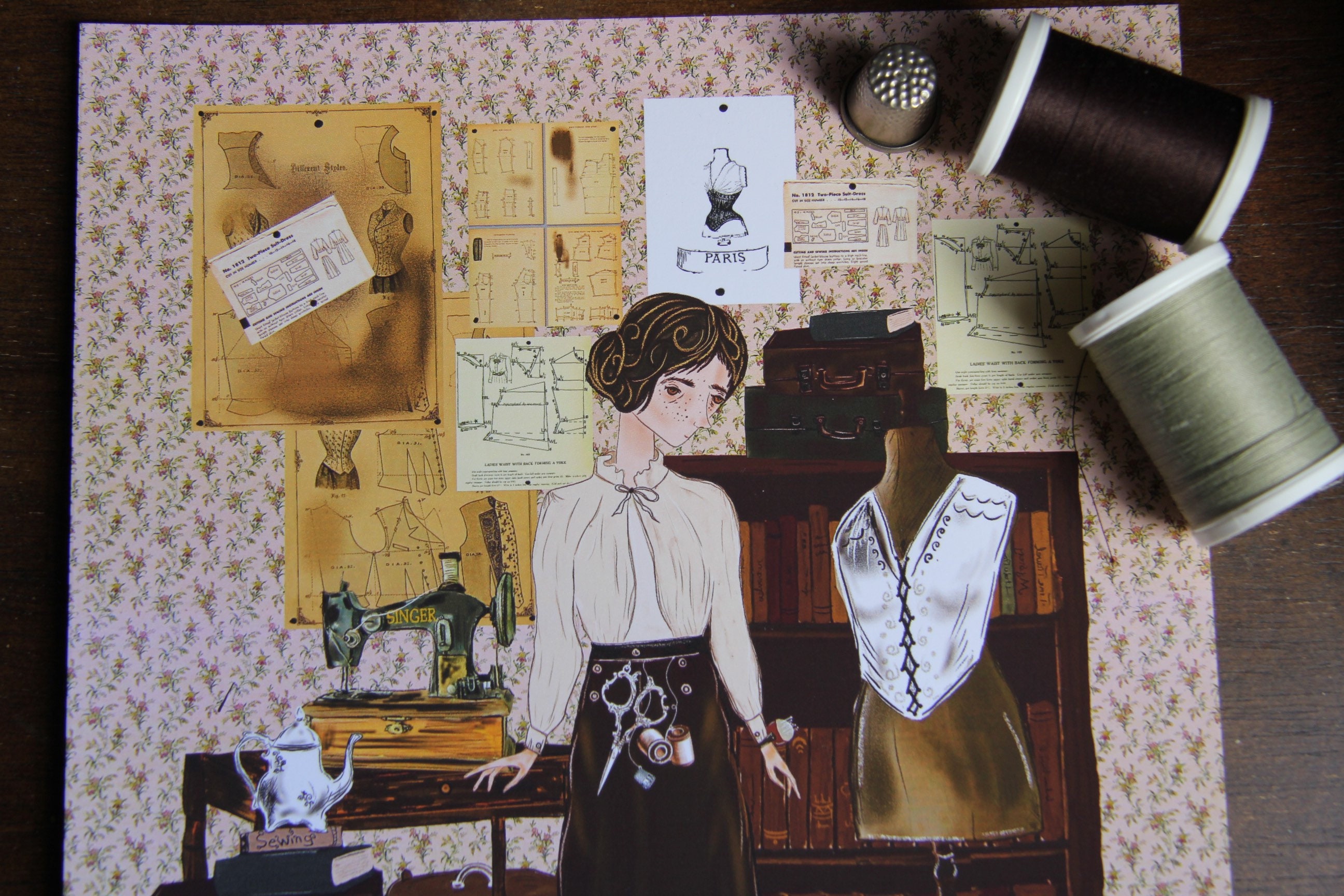 Busy sewing tailor sewing studio | Etsy