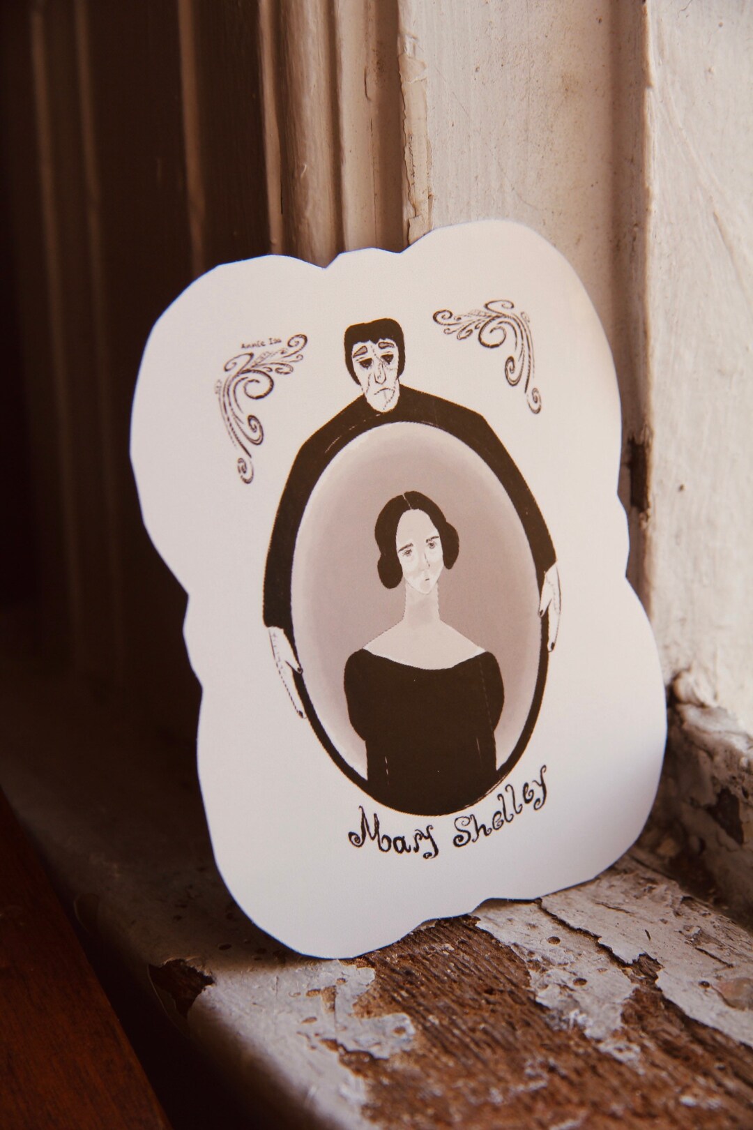 Mary Shelley Sticker, Frankenstein Sticker - Etsy