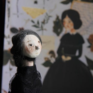 Emily Dickinson Tiny Doll Sculpture - Etsy