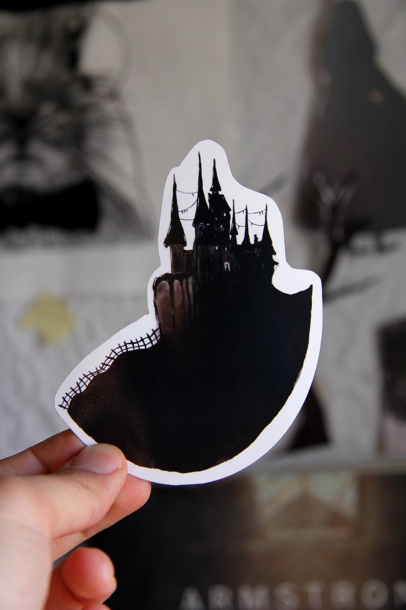 The Hunted Mansion Sticker, Witch House Sticker, Witch Castle Sticker ...