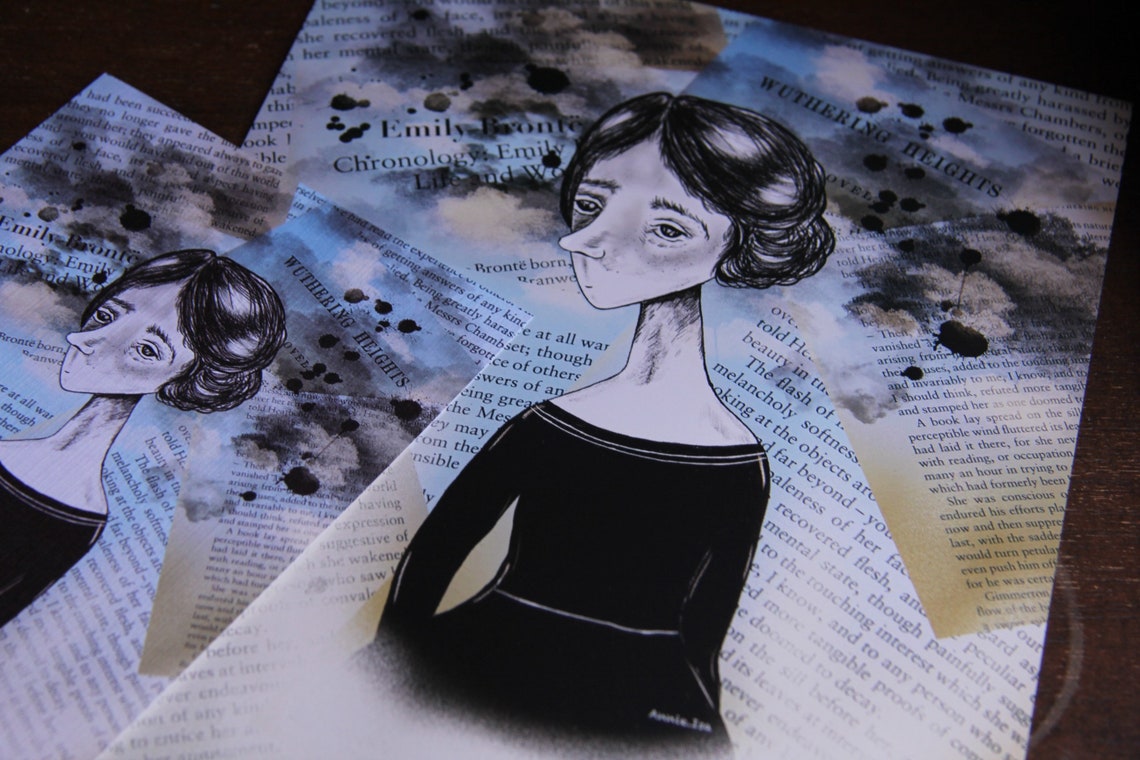 Emily Brontë art print | Etsy