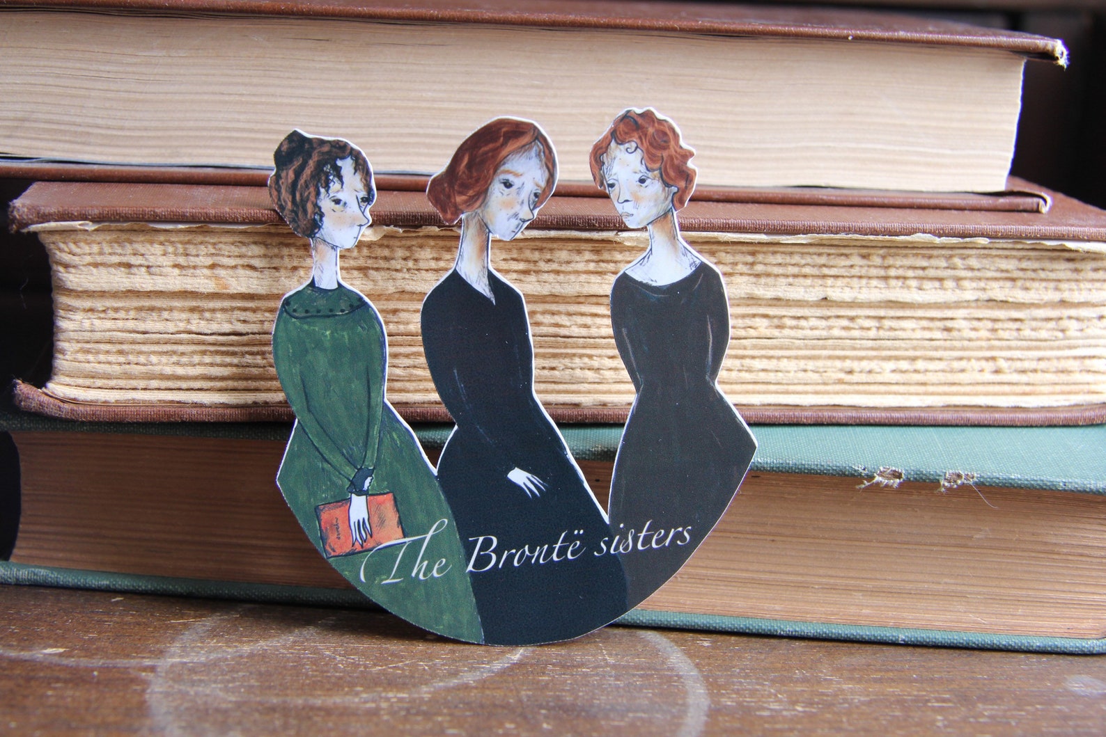The Bronte Sisters Sticker, Gothic Sticker, Spooky Sticker, Sticker for ...