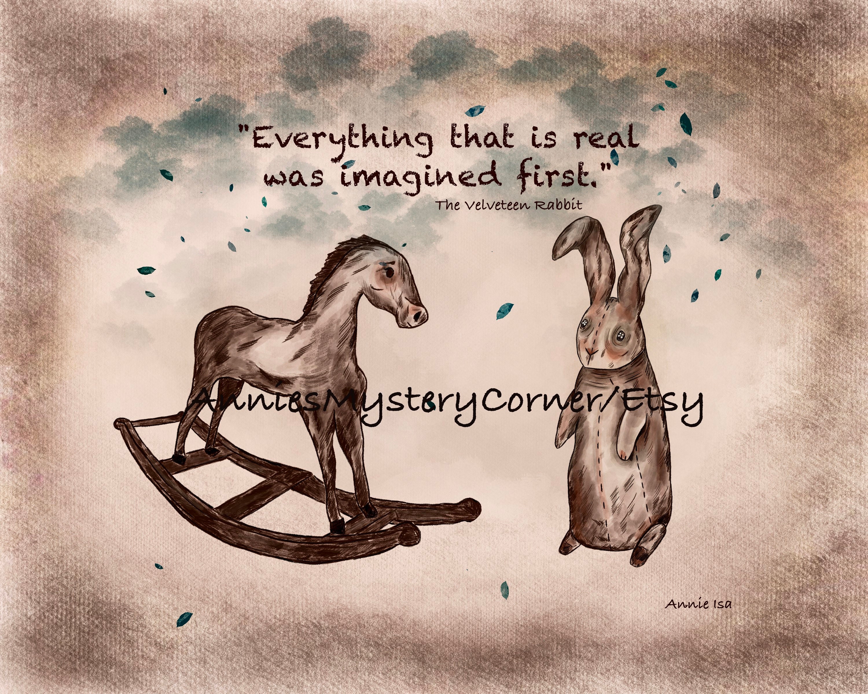 The Velveteen Rabbit Art Print - Etsy