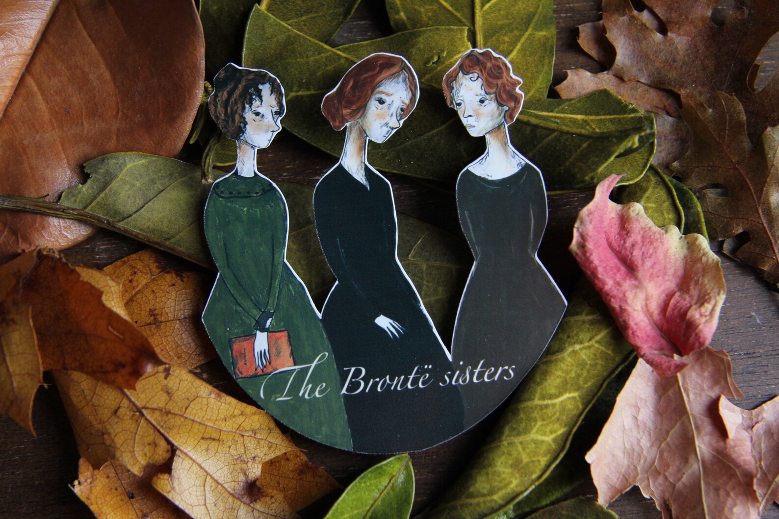 The Bronte Sisters Sticker, Gothic Sticker, Spooky Sticker, Sticker for ...