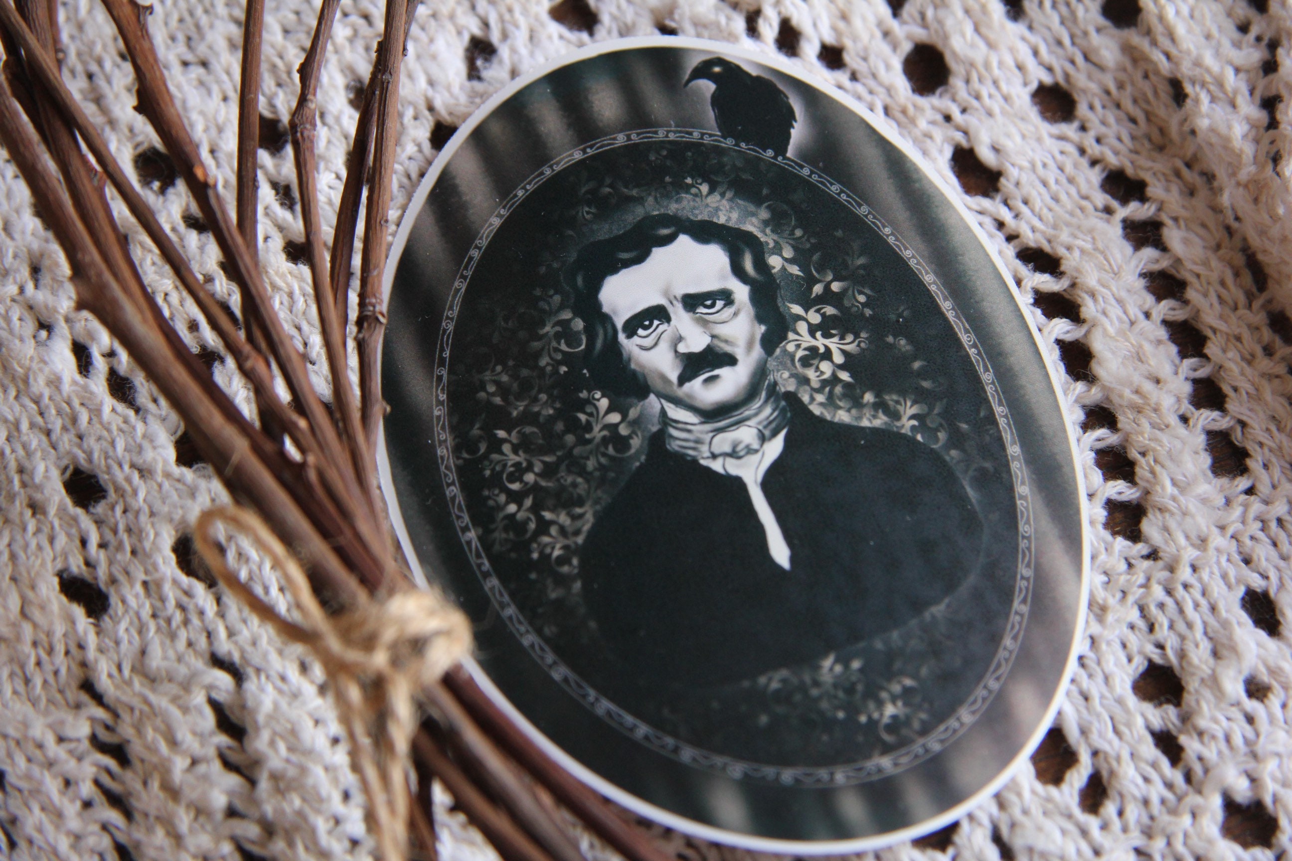 Edgar Allan Poe sticker Poe sticker | Etsy