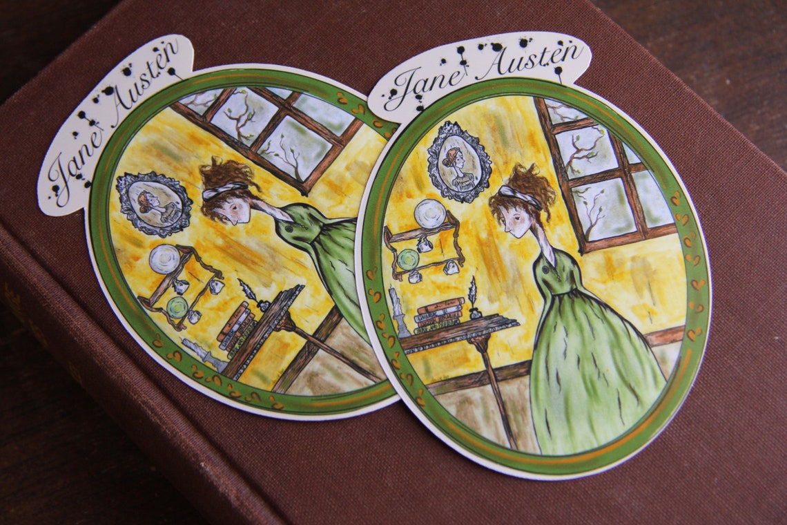 Jane Austen Sticker Sticker for Book Lovers for Literature - Etsy