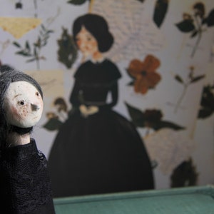 Emily Dickinson Tiny Doll Sculpture - Etsy