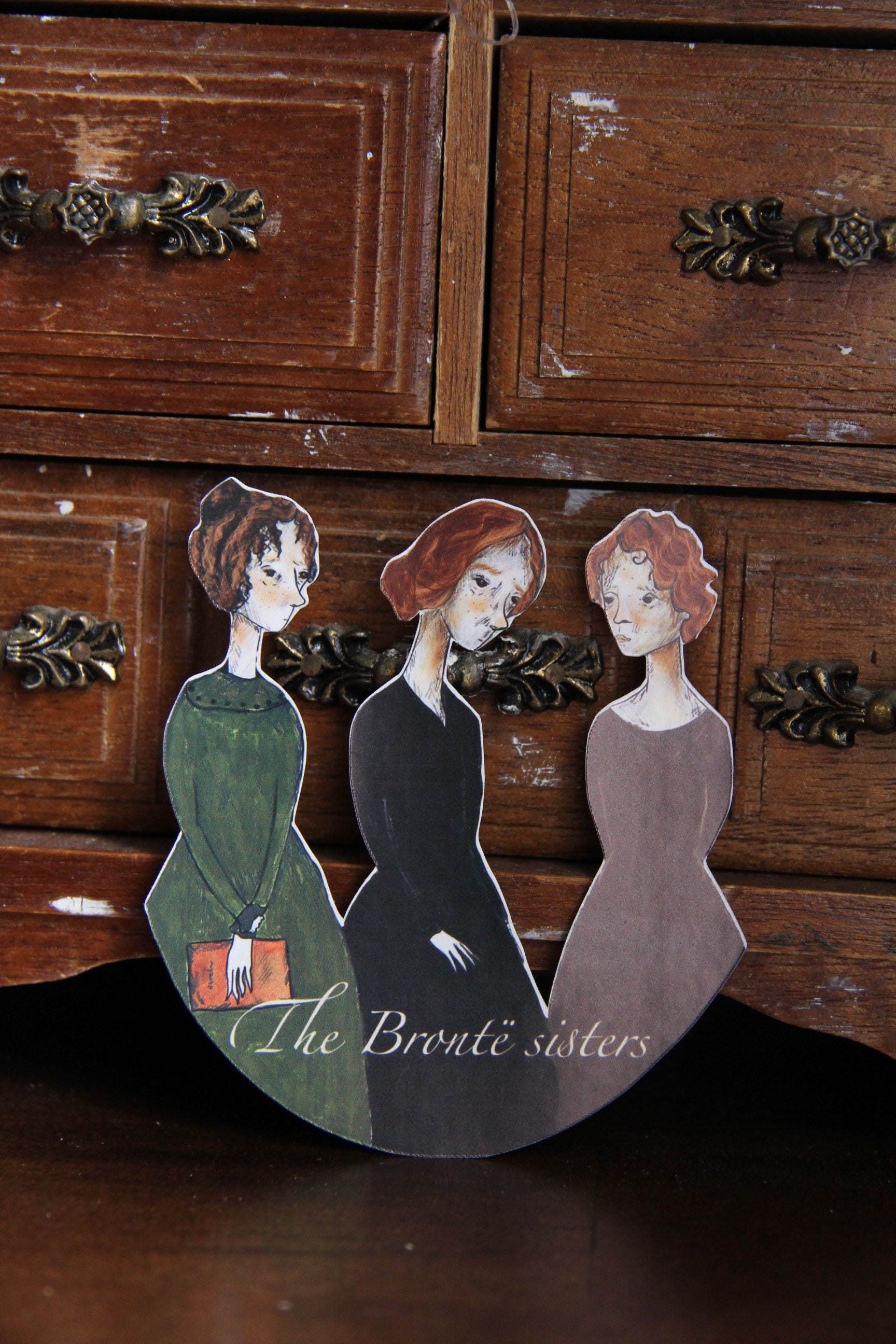 The Bronte Sisters Sticker, Gothic Sticker, Spooky Sticker, Sticker for ...