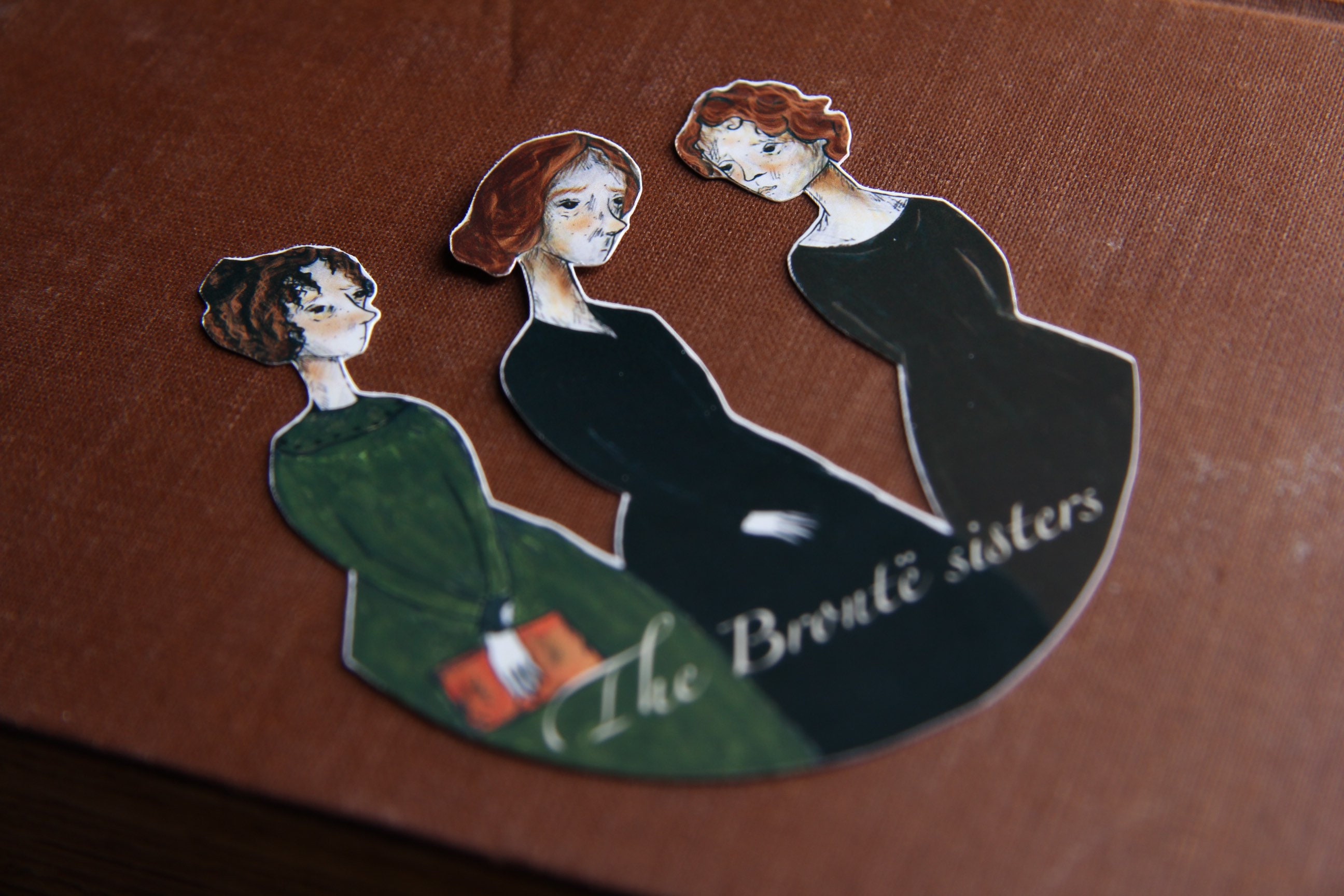 The Bronte Sisters Sticker, Gothic Sticker, Spooky Sticker, Sticker for ...