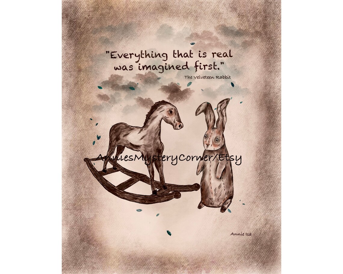 The Velveteen Rabbit Art Print | Etsy