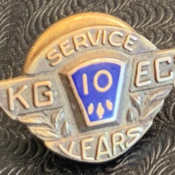10 Years Service Pin - Etsy