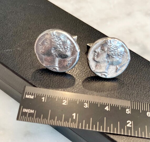 Alva Studios Cufflinks Signed Silver Woman - Gem