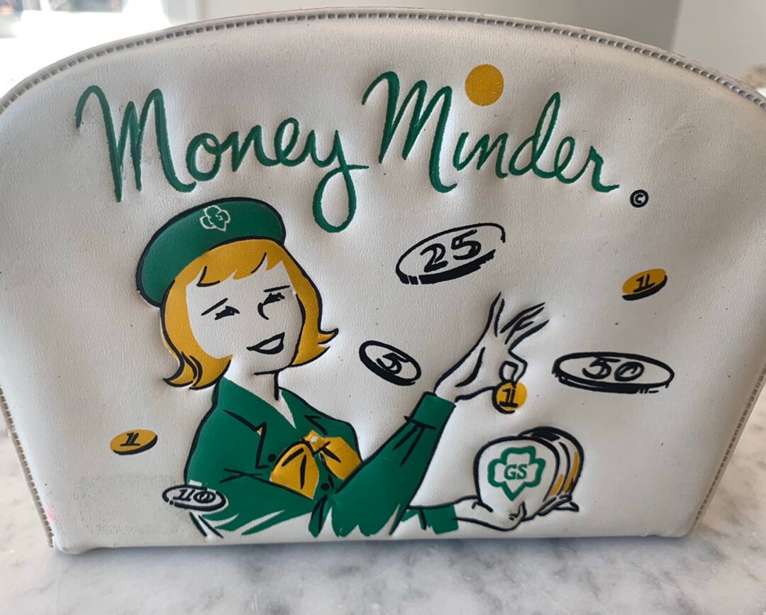 Girl Scout Bank 8 X5 X 2 1/4. Swirled Hard Plastic and Vinyl Padded. - Etsy