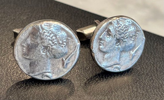 Alva Studios Cufflinks Signed Silver Woman - Gem