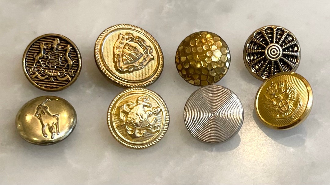 Metal Buttons Lot Mixed Styles - Etsy