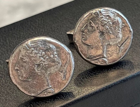 Alva Studios Cufflinks Signed Silver Woman - Gem