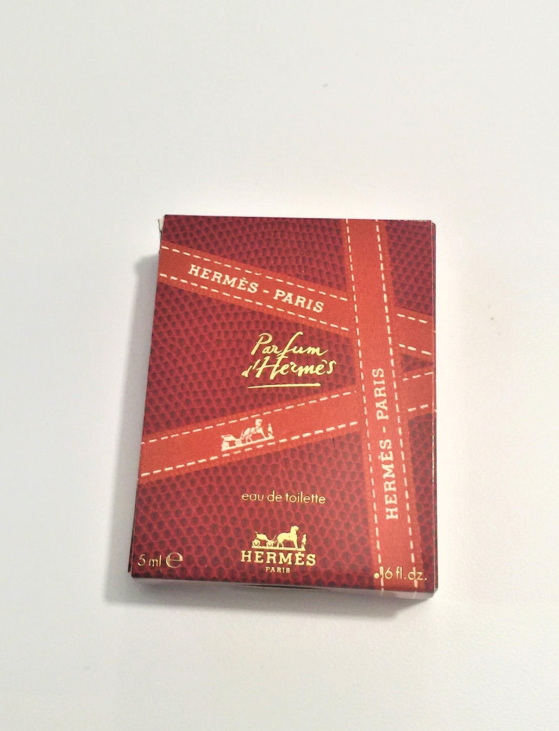 Hermes Parfum Paris Box Miniature Size 3" X 2 1/2" Plastic Insert Box ...