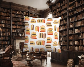 Library Card Pillow Case Book Pillow Case Bookish Pillows Book Lover ...