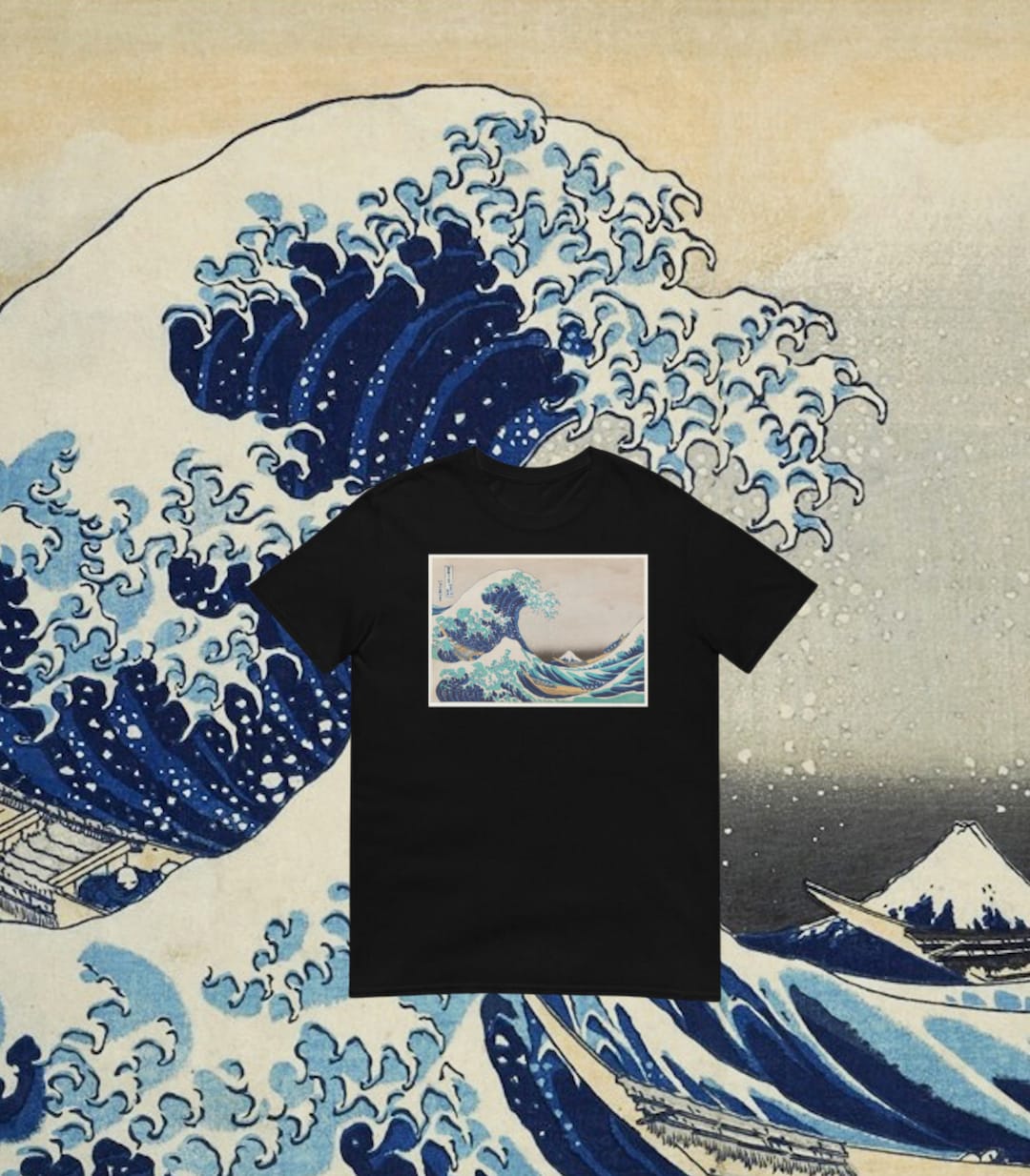 The Great Wave Shirt Katsushika Hokusai Japanese Graphic Print Tshirt ...