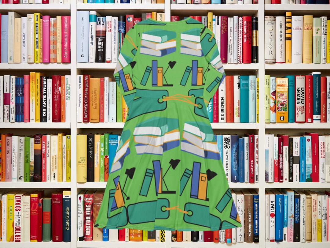 Library Book Dress Library Books Library Book Book Library - Etsy