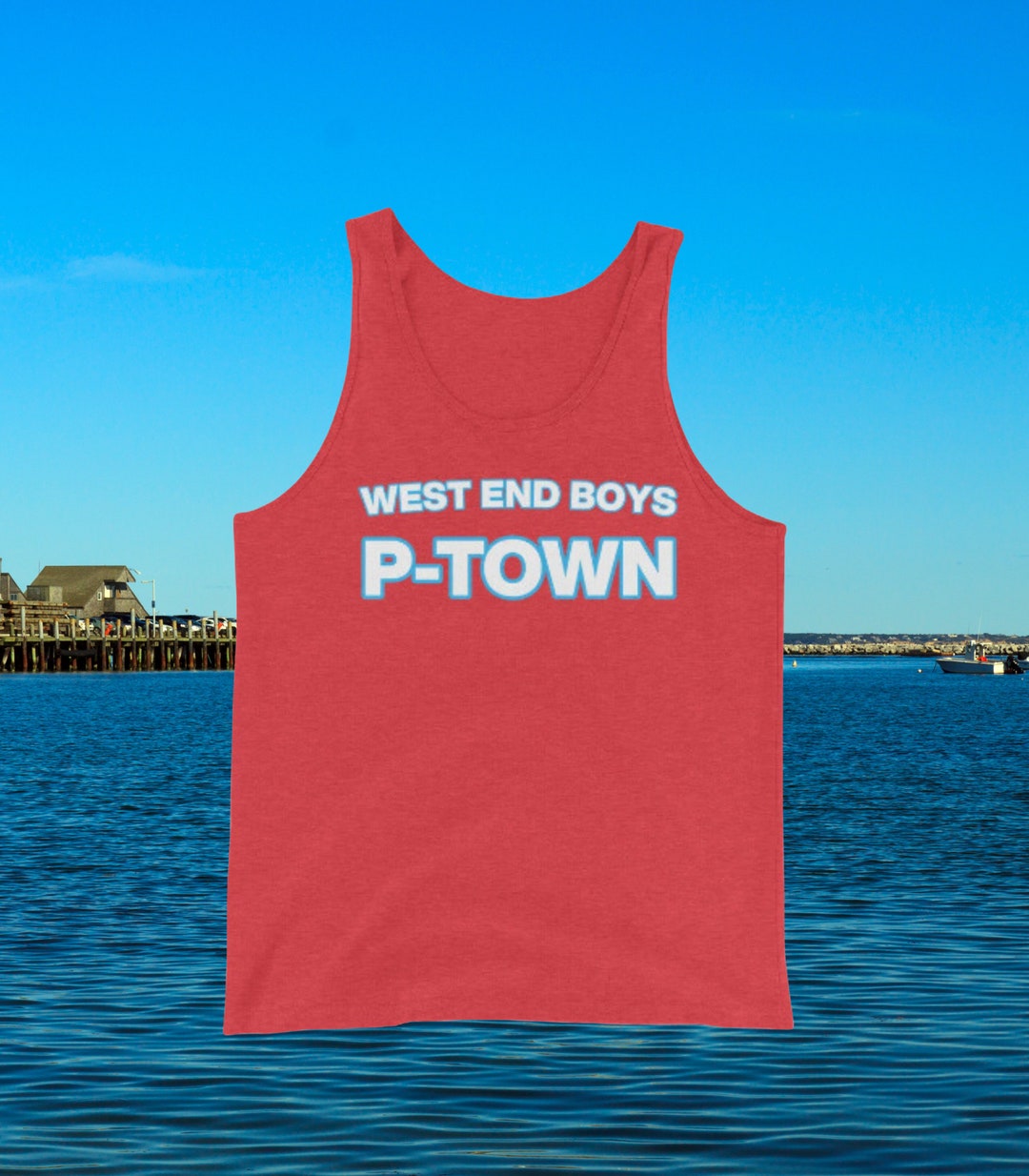 East West End P-town Tank Provincetown Pride Tank Top Shirt Father's ...