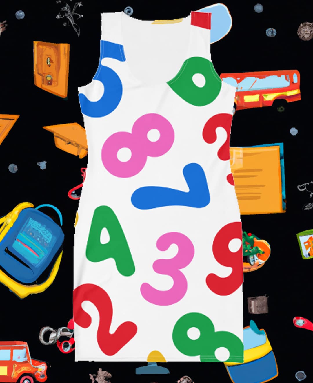Math Numbers Dress Maths Numbers Dress Number Dress Back to School ...