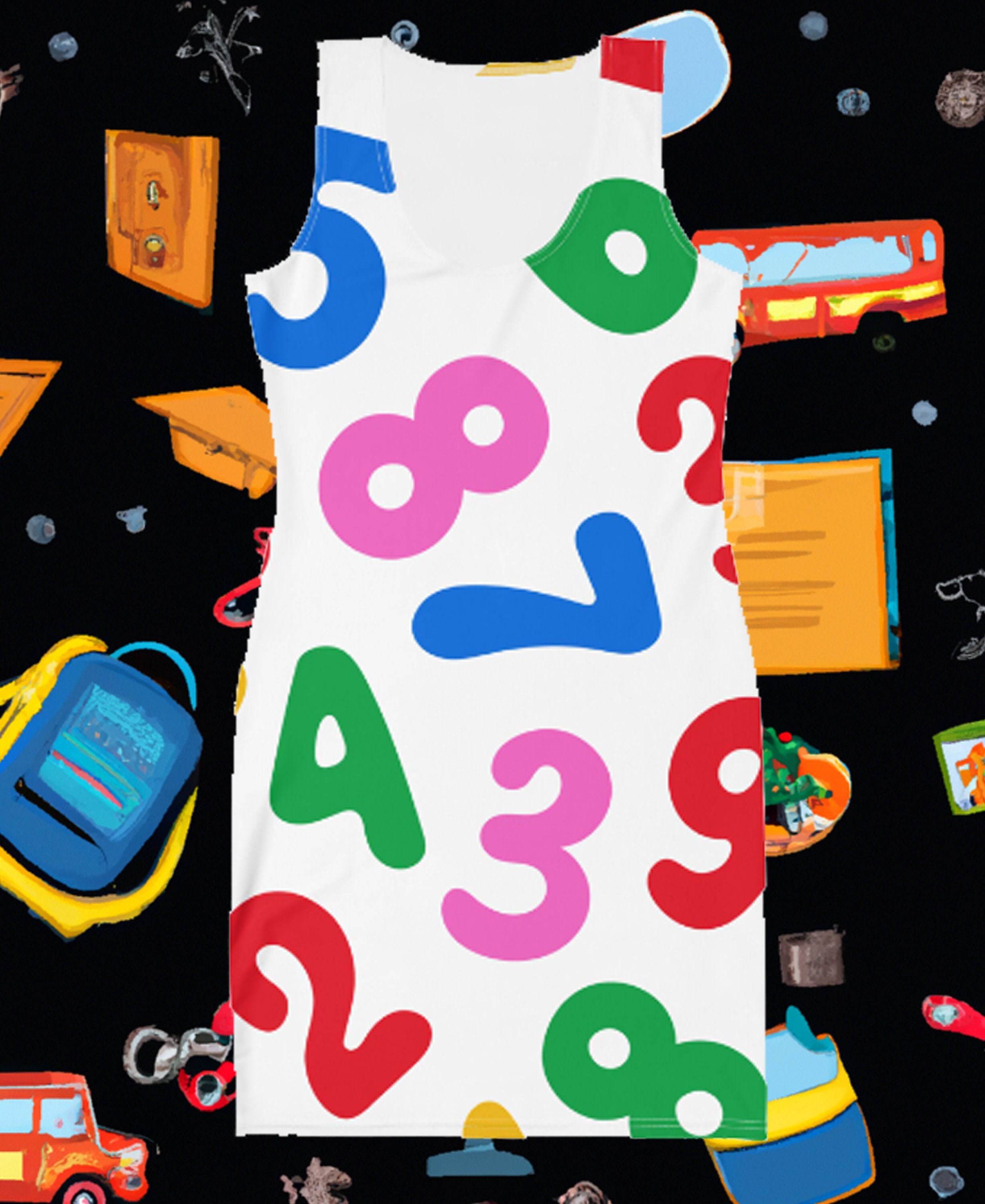 Math Numbers Dress Maths Numbers Dress Number Dress Back to School ...