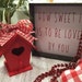 Mini Valentines Day Sign LOVE HEART Small Sign Tier Tray Tiered Tray ...