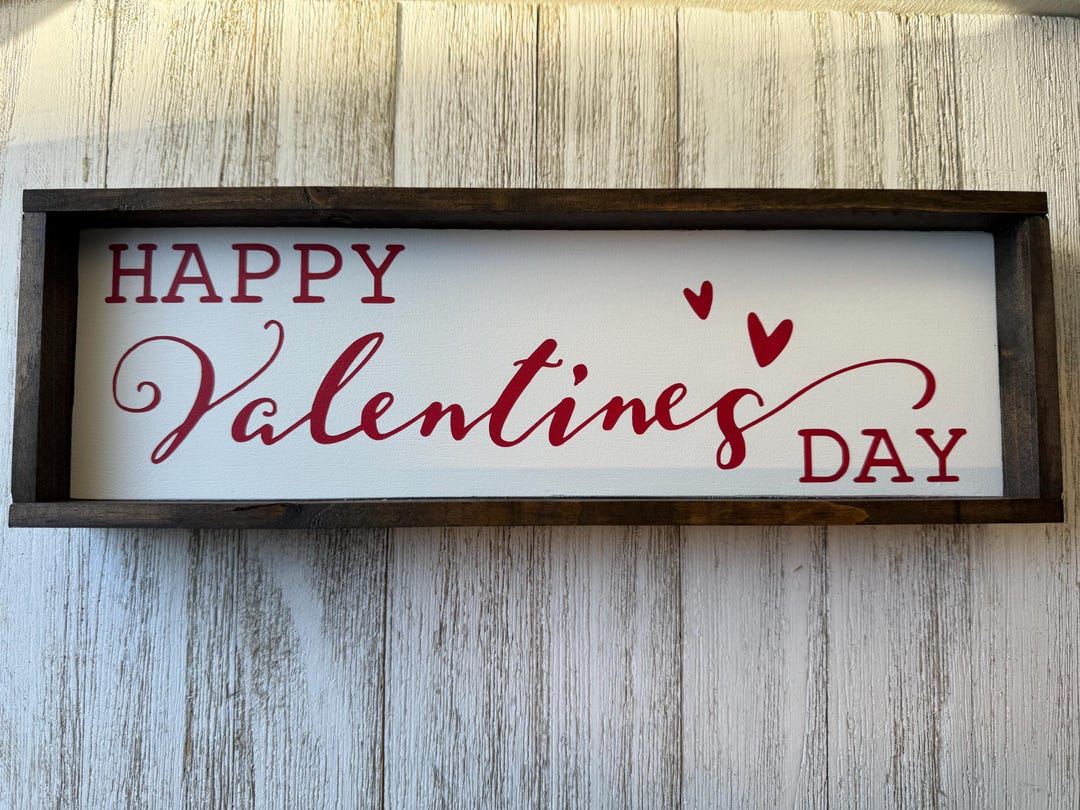 Valentines Day Sign | Happy Valentine's Day | Valentine's Day Tier Tray ...