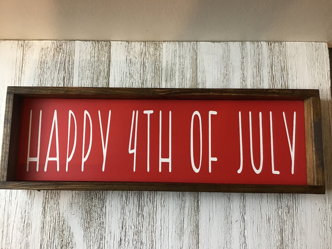 4th of July Sign | Happy 4th of July | Small Sign Tier Tray | Tiered ...