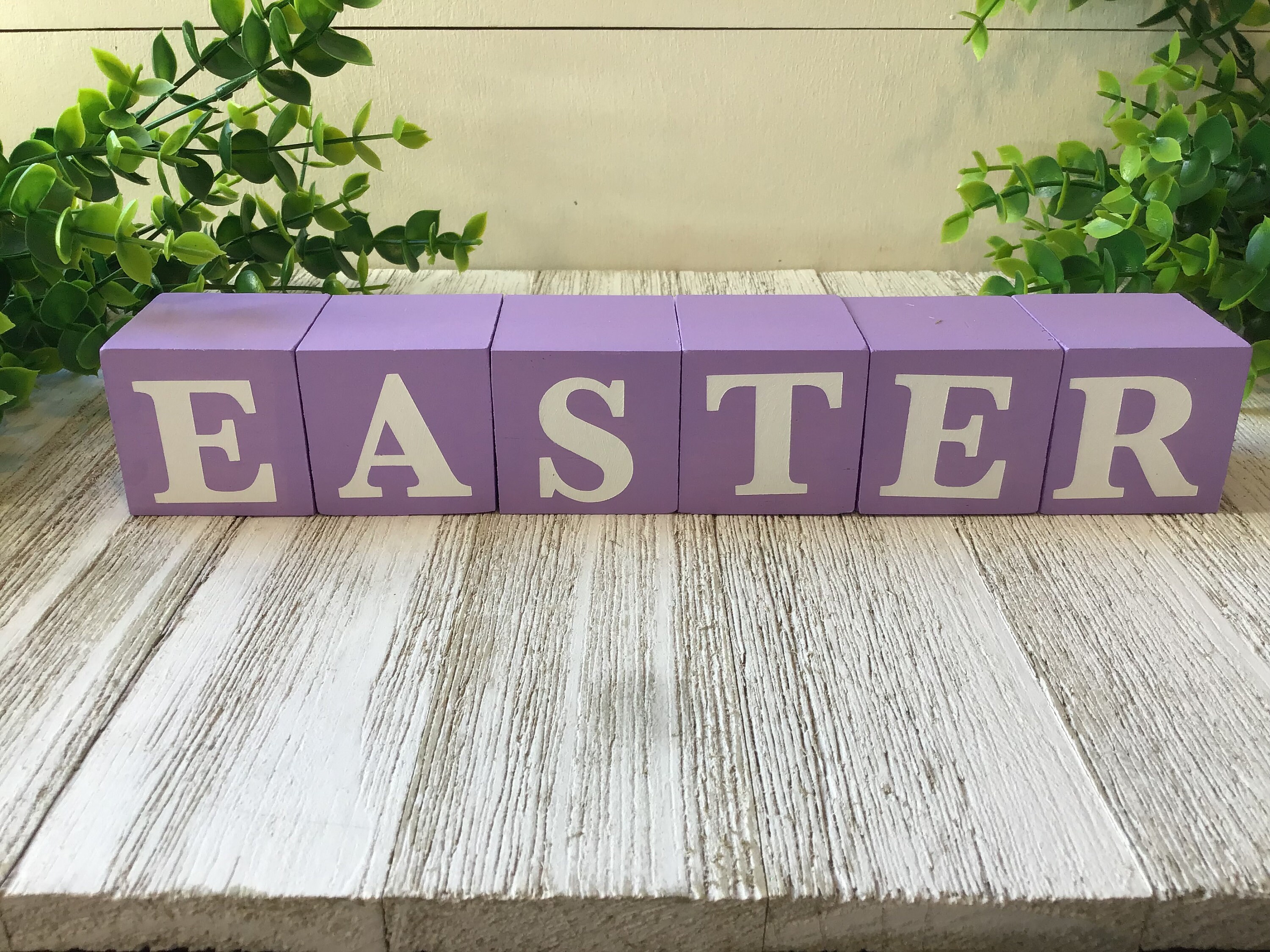 Easter Block Set "easter" Wood Blocks | Easter Tiered Tray| Easter Day ...