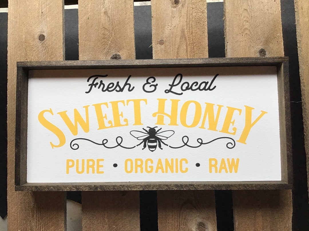 SWEET HONEY Wood Sign |rae Dunn Inspired | Self Standing Sign| Tiered ...