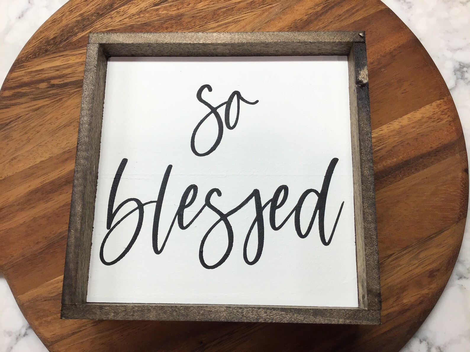 SO BLESSED Wood Sign Fall Wood Sign Sign Tier Tray Tiered | Etsy