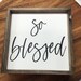 SO BLESSED Wood Sign Fall Wood Sign Sign Tier Tray Tiered Tray Fall ...