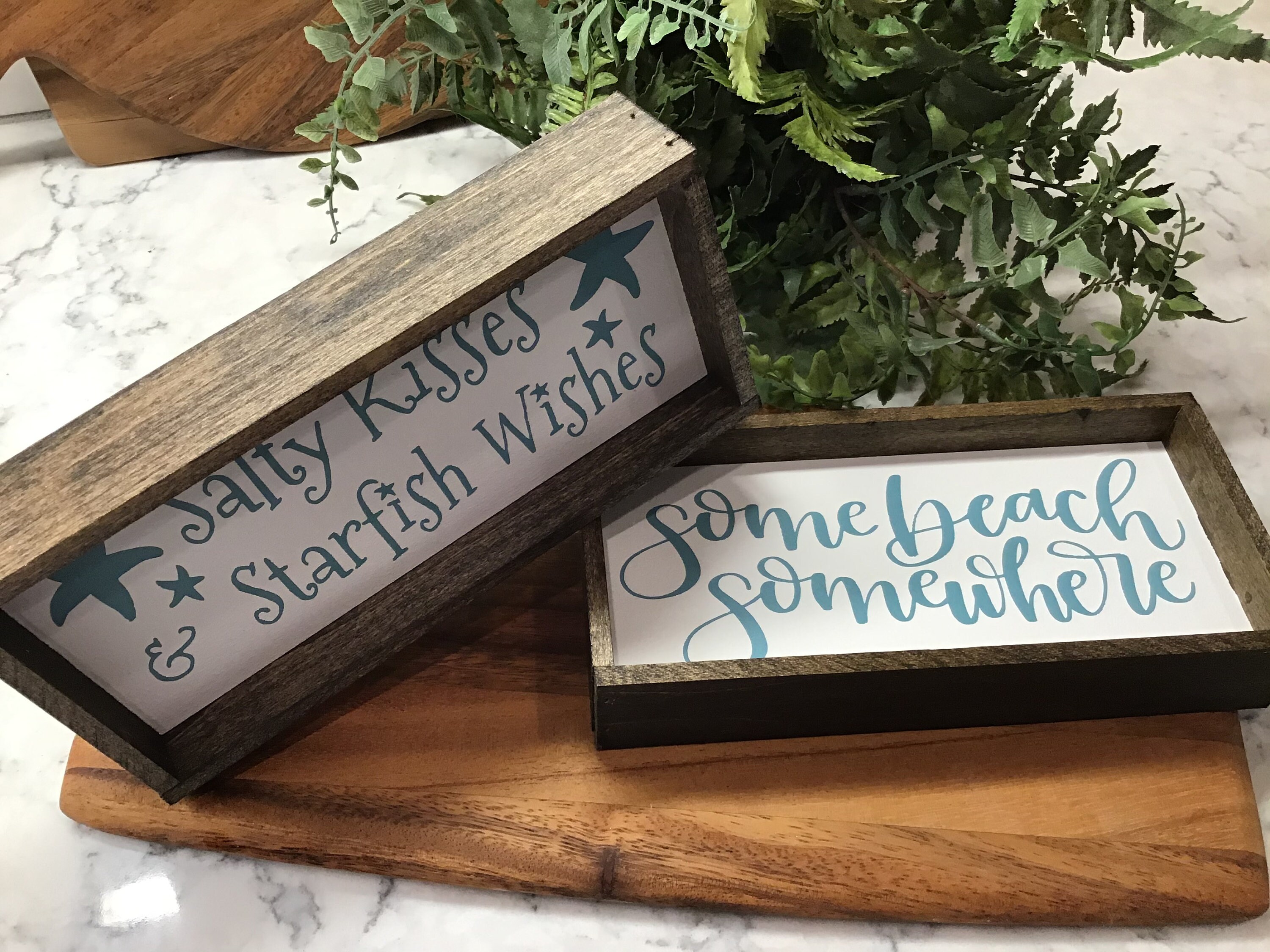 Some Beach Somewhere Wood Sign Rae Dunn Inspired Tiered - Etsy