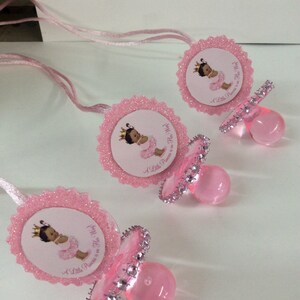 Princess Pink Baby Shower/princess Pink Baby Shower Pacifier/princess ...