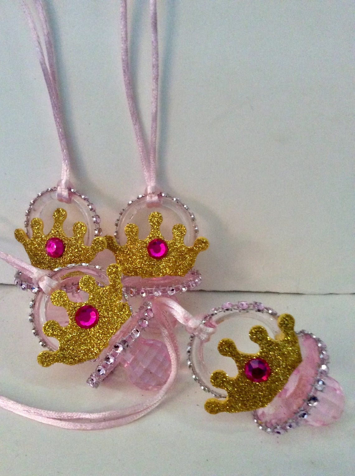 Princess Crown Diamond Baby Shower Pacifier/princess Diamond - Etsy