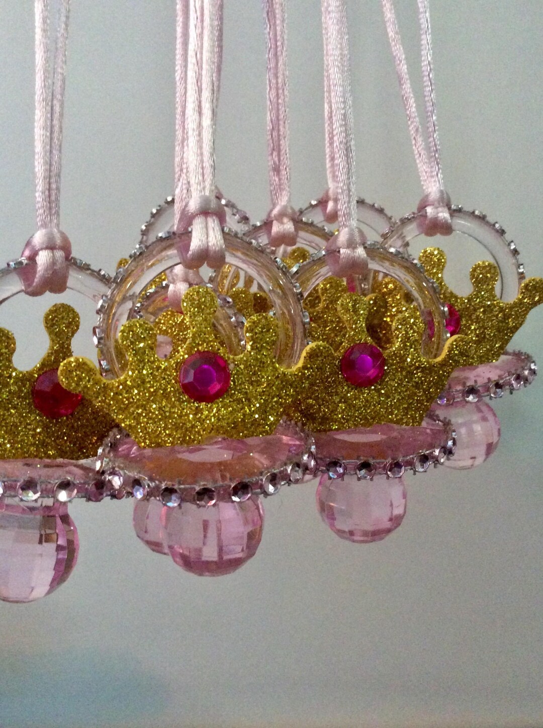 Princess Crown Diamond Baby Shower Pacifier/princess Diamond Baby ...