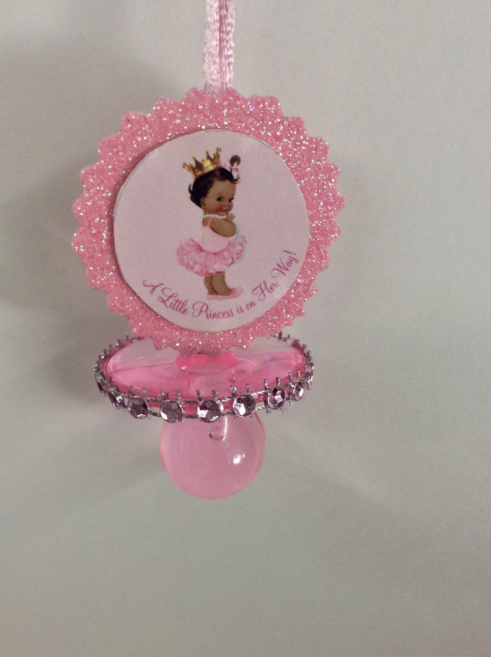 Princess Pink Baby Shower/princess Pink Baby Shower Pacifier/princess ...