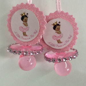 Princess Pink Baby Shower/princess Pink Baby Shower Pacifier/princess ...