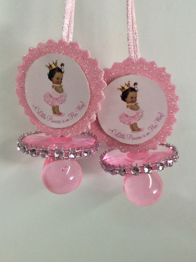 Princess Pink Baby Shower/princess Pink Baby Shower Pacifier/princess ...