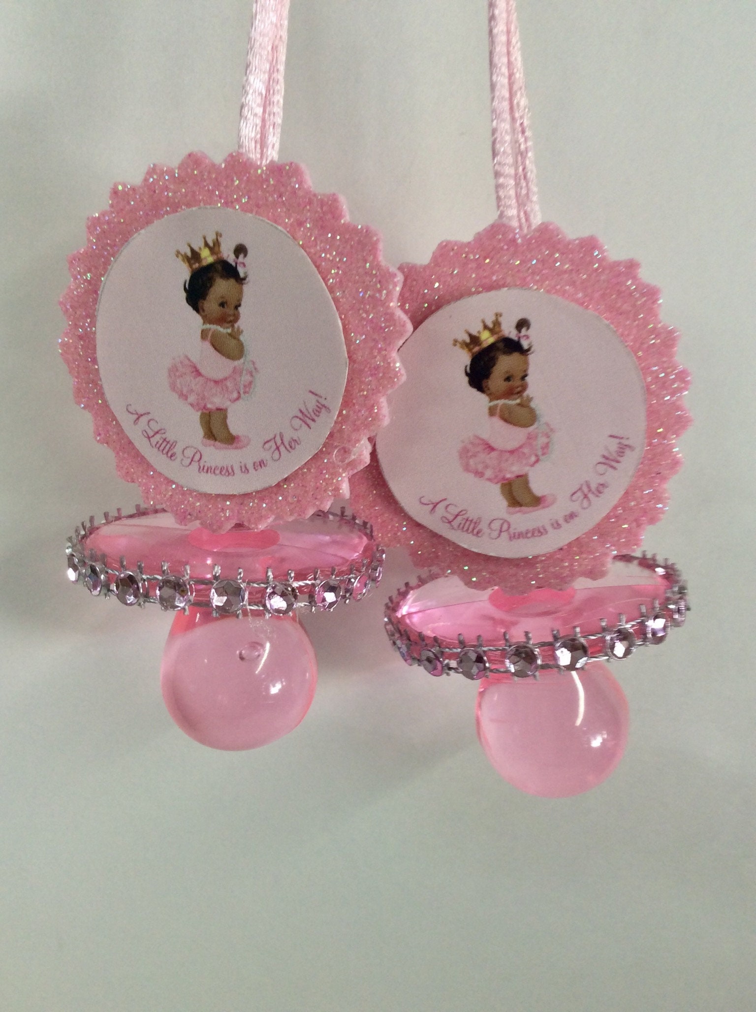 Princess Pink Baby Shower/princess Pink Baby Shower Pacifier/princess ...