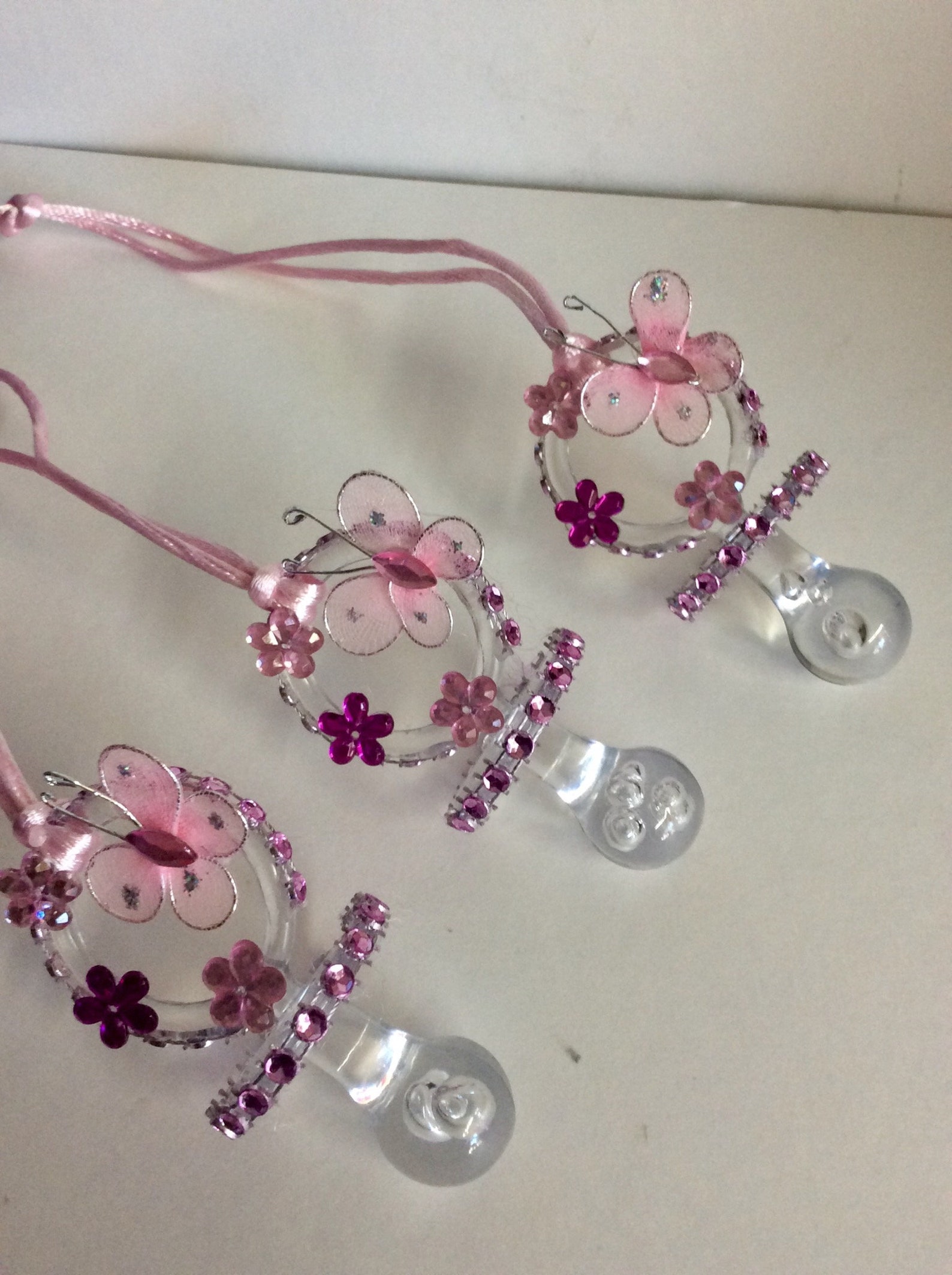Butterfly Purple Baby Shower Pacifier/butterfly Purple Baby Showe ...