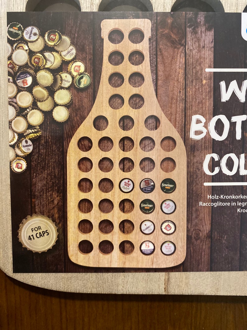 Wooden Bottle Cap Collector - Etsy