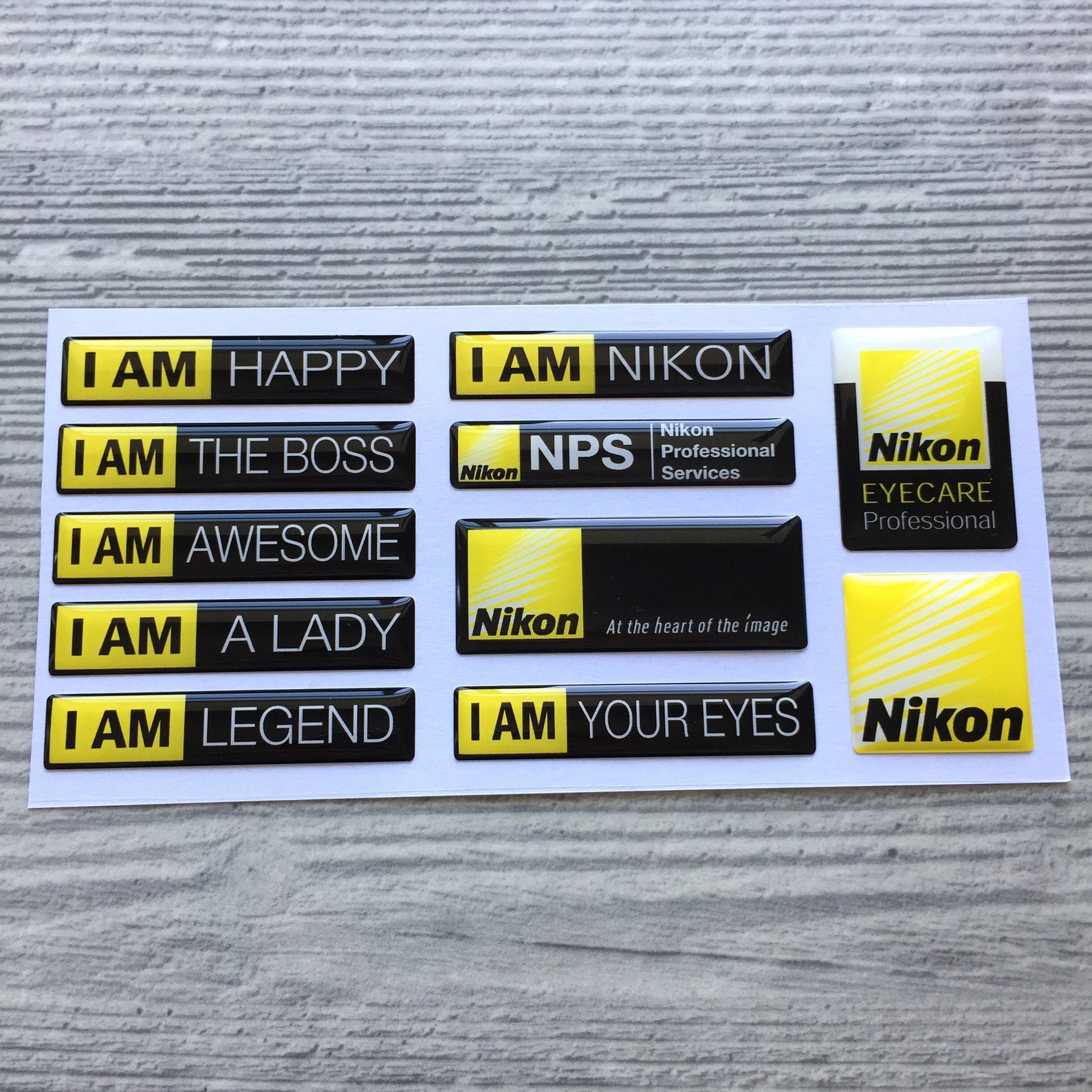 11pcs Nikon 3D Domed Stickers - Etsy