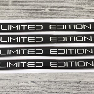 Limited Edition Chrome Black 3d Domed Stickers - Etsy